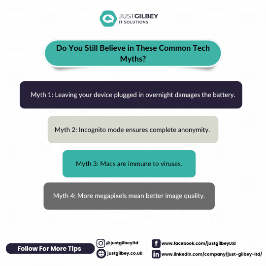Do You Still Believe In These Common Tech Myths? | Just Gilbey IT ...